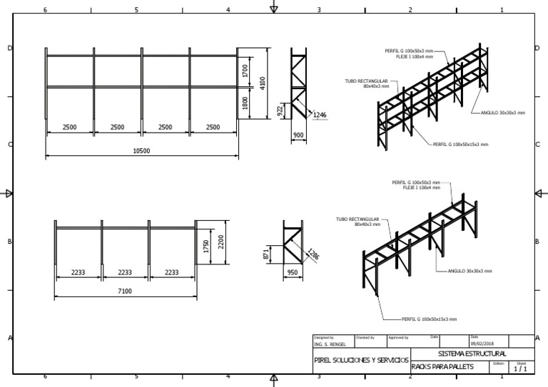 PERFIL G 100x50x3 MM FLEJE I 100x4 MM: Designed by Checked by Approved ...