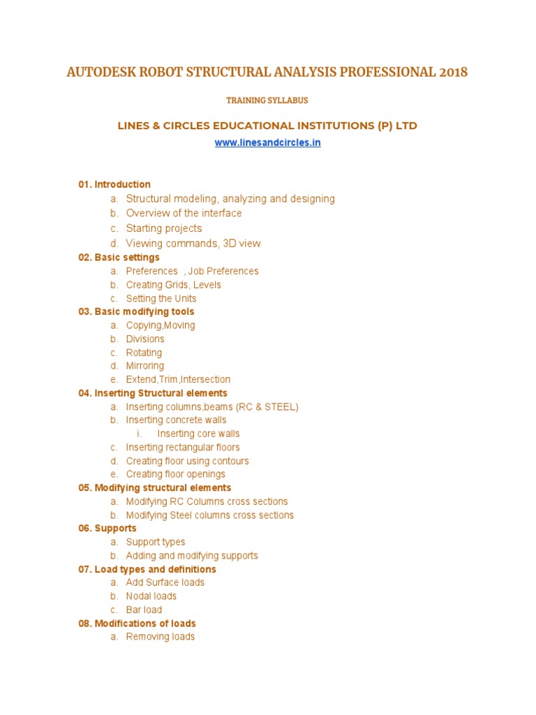 Autodesk Robot Structural Analysis Professional 2017 | PDF