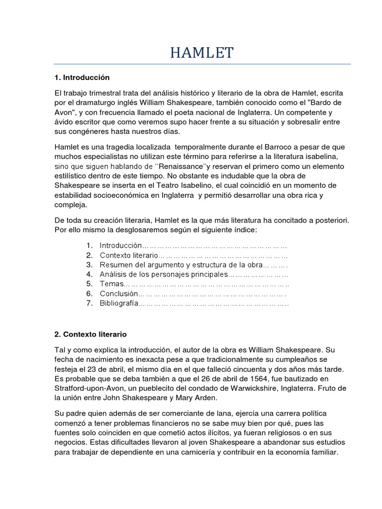 Hamlet | PDF | Aldea | William Shakespeare