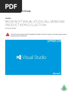 Product Keys List - VISUAL STUDIO | PDF | Microsoft Visual Studio | Computing Platforms