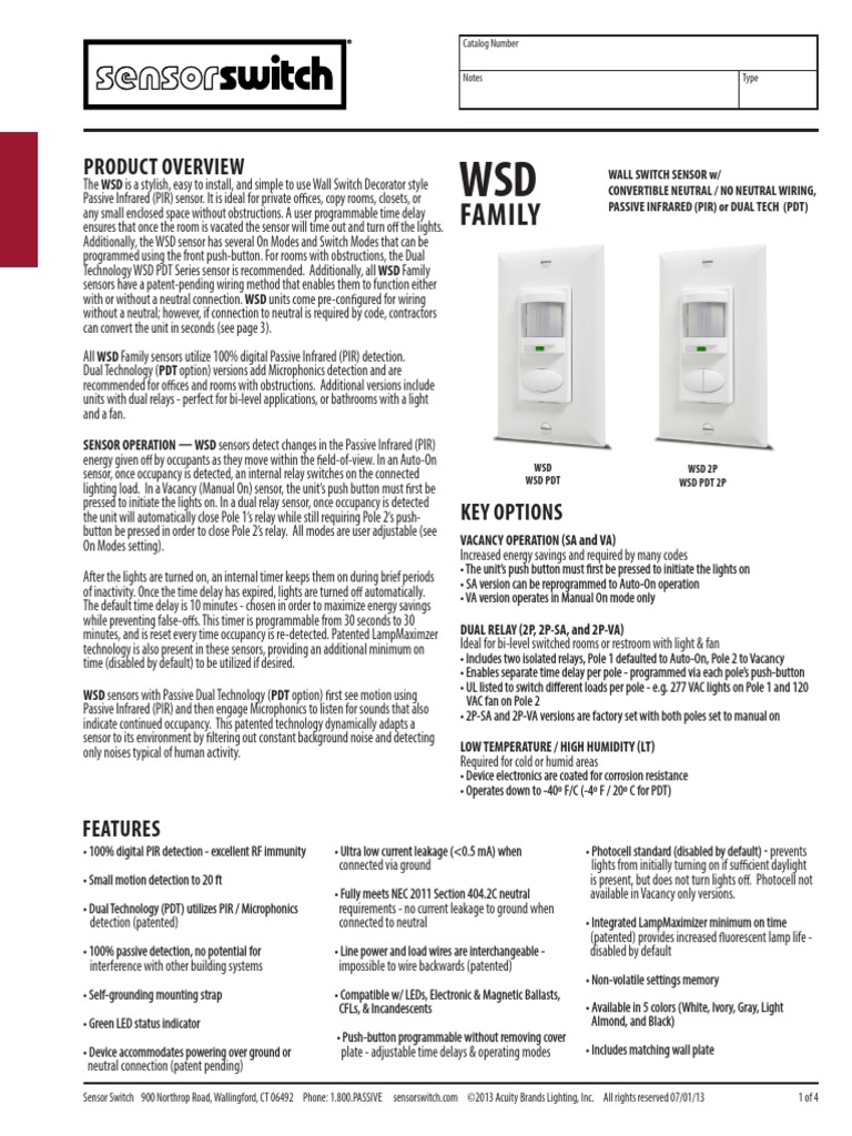 Wall Sensor Programming Guide | PDF | Relay | Switch
