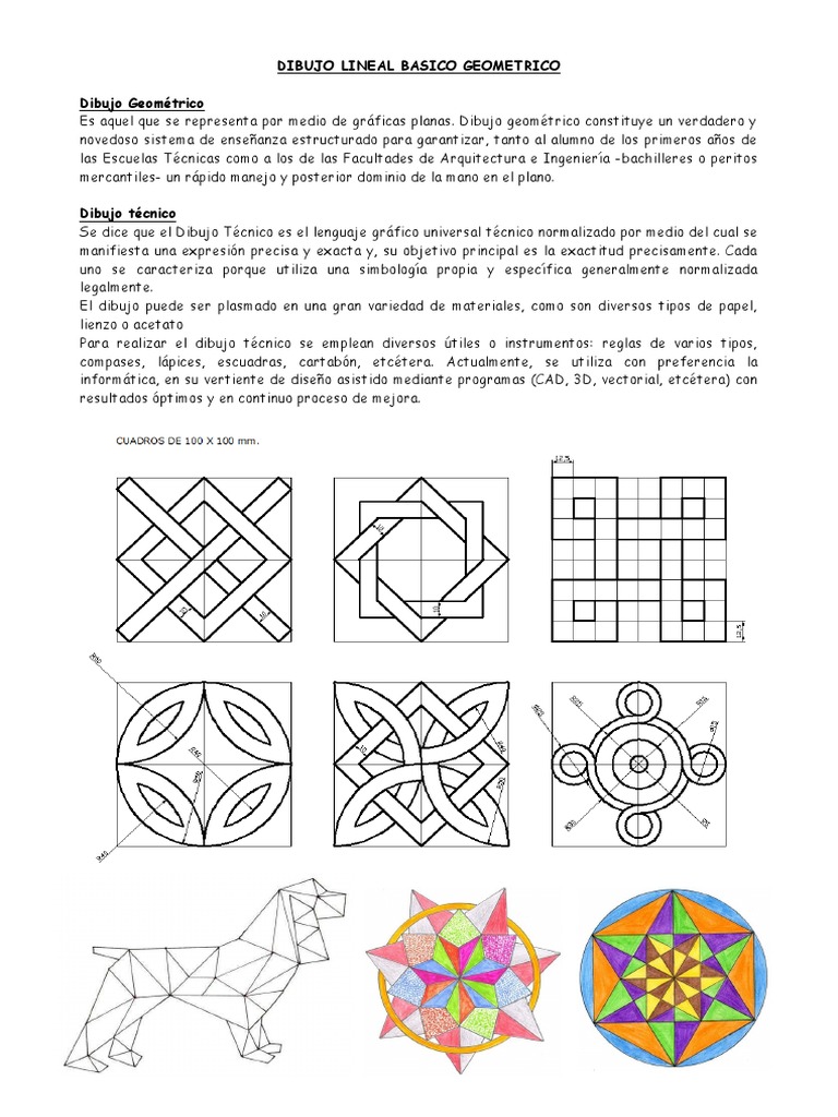 Dibujo Basico Lineal Geometrico | PDF | Arte