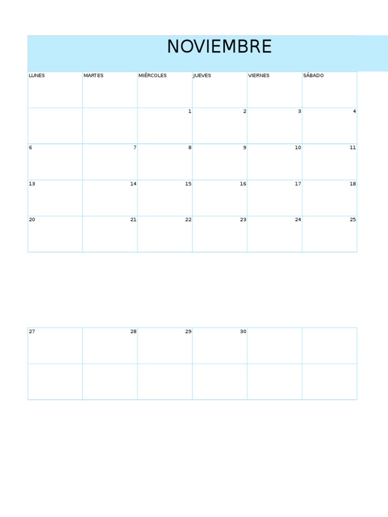 Calendario de Semanas Numeradas 2025 | PDF