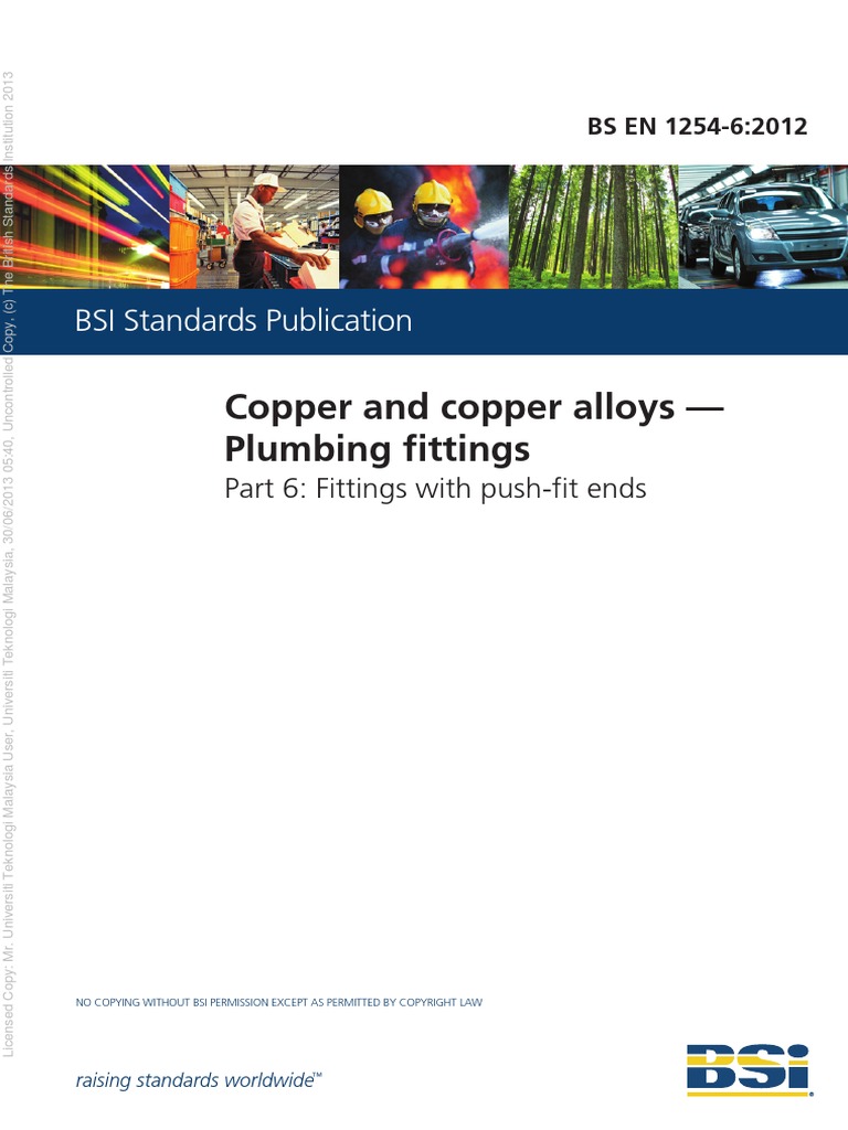 BS en 01254-6-2012 | PDF | Pipe (Fluid Conveyance) | Building Materials