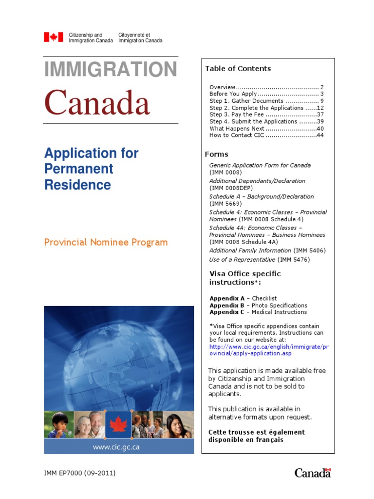 Canada: Immigration | PDF | Provinces And Territories Of Canada ...