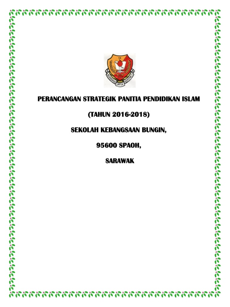 Perancangan Strategik Panitia Pendidikan Islam 2017 | PDF