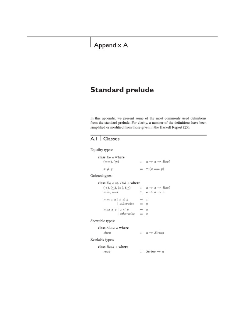 Haskell Prelude I Pdf Function Mathematics Integer Computer Science 2808