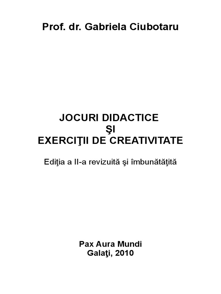 Joc Didactic | PDF