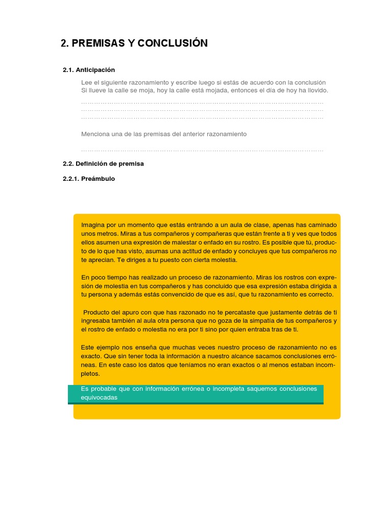Premisas y Conclusión (1) | Razón | Razonamiento inductivo