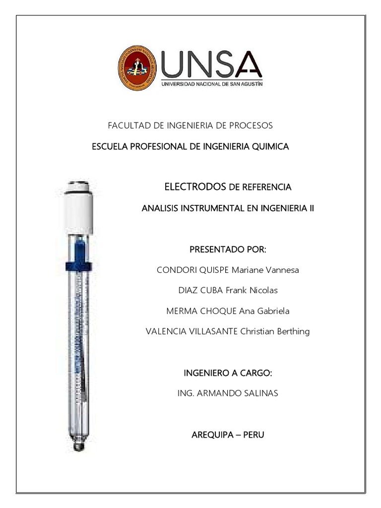 Electrodos de Referencia en Potenciometría | PDF | Redox | Electroquímica
