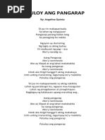 Sitsiritsit Lyrics Filipino Folk Song | PDF