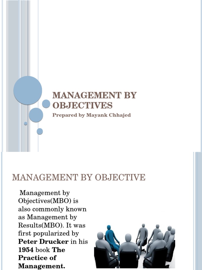 Management by Objectives (MBO) | PDF