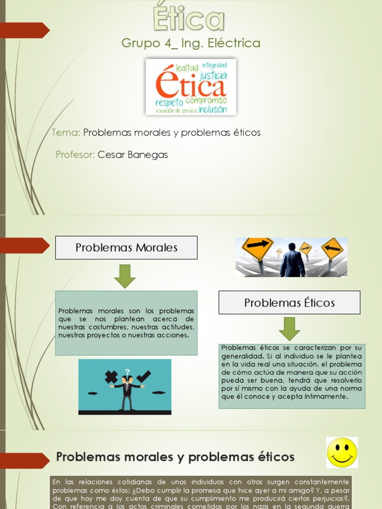 Problemas Morales y Problemas Éticos | Comportamiento | Epistemología