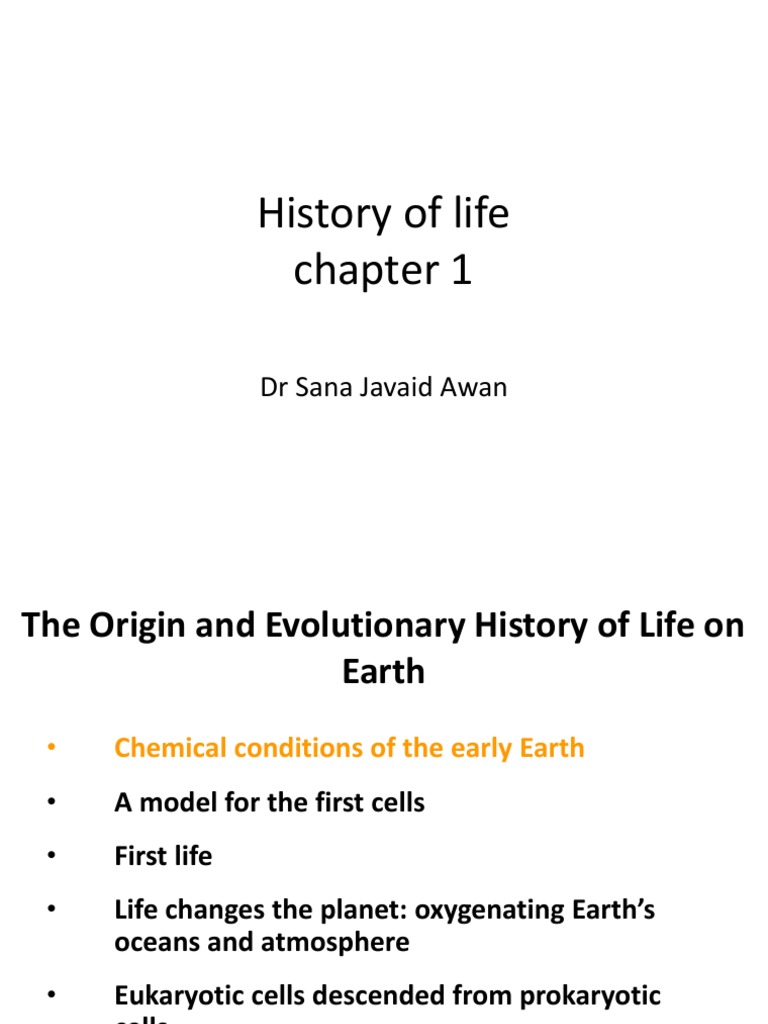 History of Life CHP 1sfs | PDF | Life | Cell (Biology)