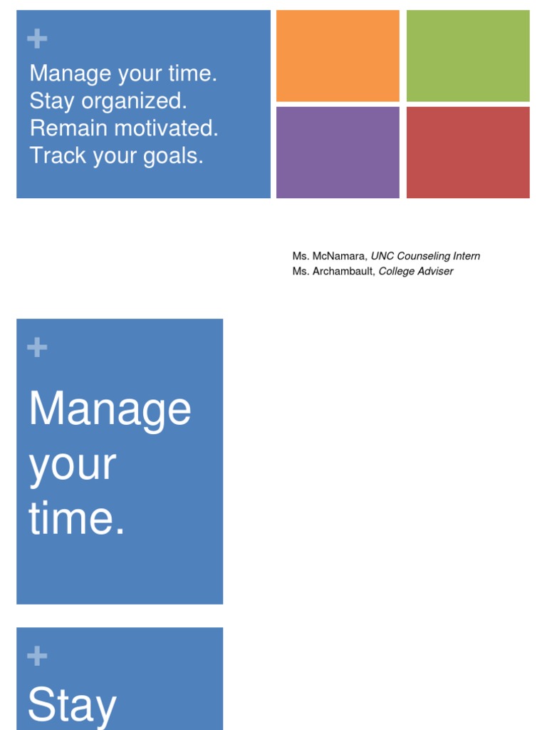 Manage Your Time | PDF