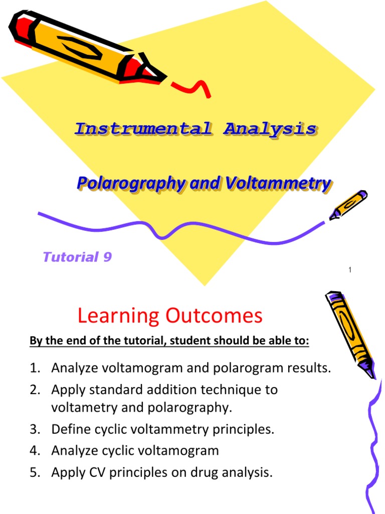 Tutorial 9 - Polarography and Voltammetry - 481 | PDF | Redox | Electrochemistry