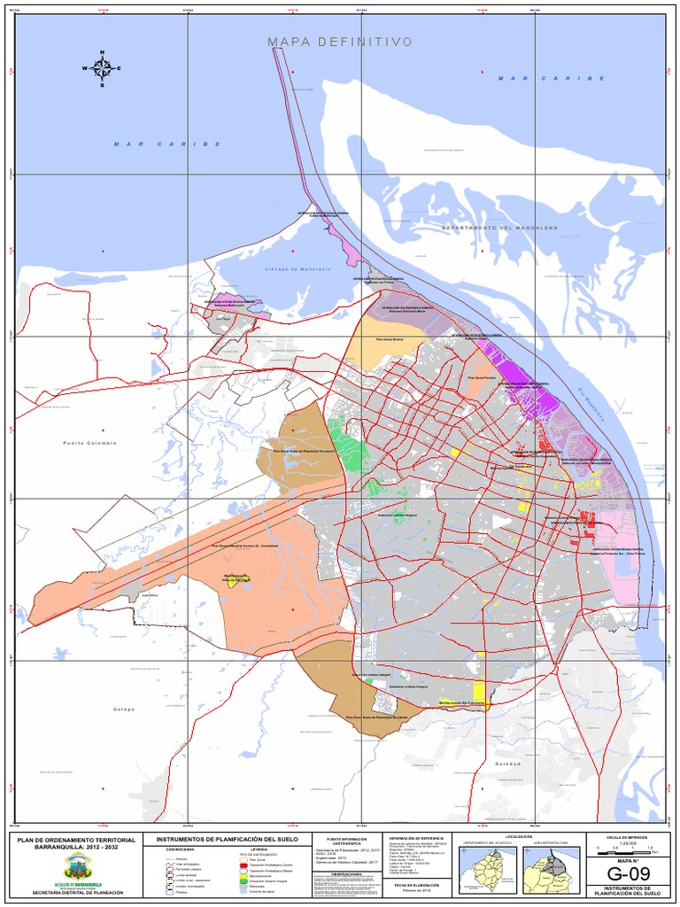 Mapa definitivo de la zona costera entre Bocas de Ceniza y Punta de ...