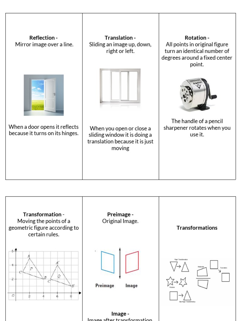 Understanding Geometric Transformations | PDF | Mathematical Objects ...