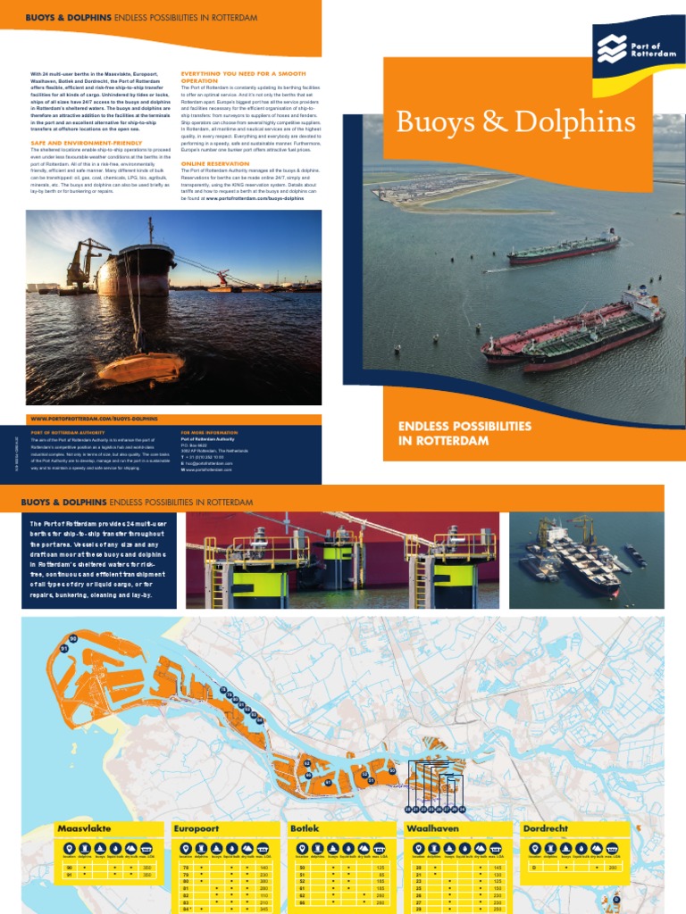 Buoys & Dolphins: Port of Rotterdam Berths | PDF | Port | Ships