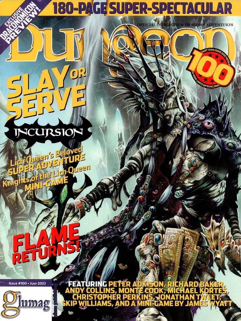 Dungeon Magazine #100.pdf | Dungeons & Dragons | Fantasy Role Playing Games