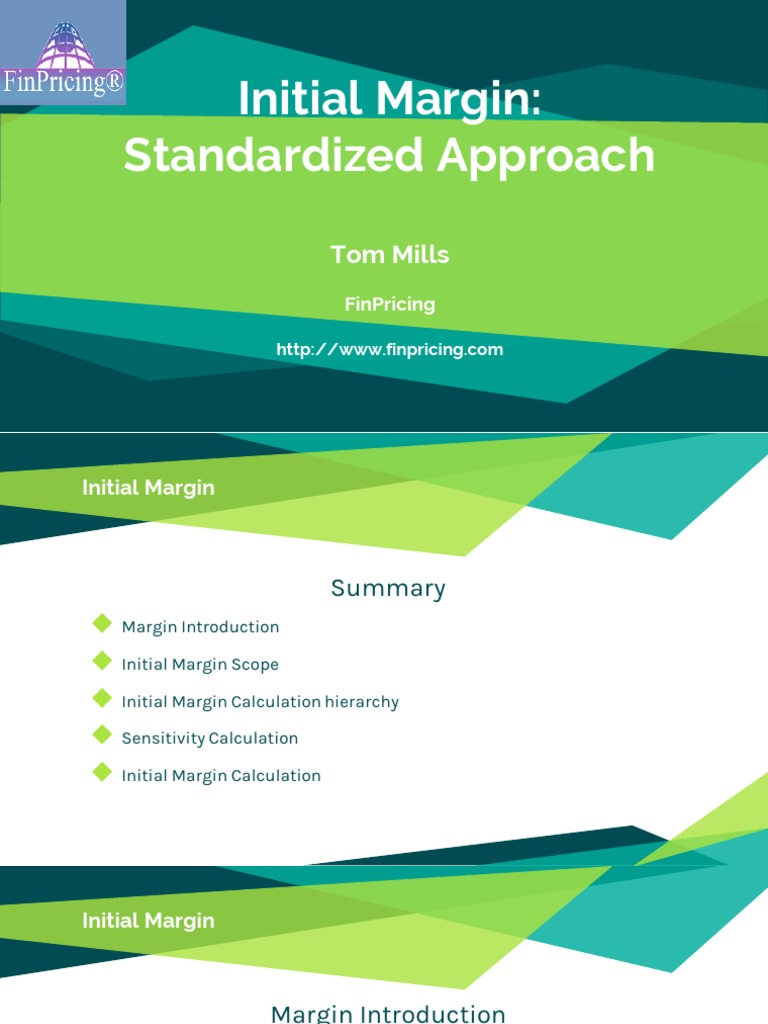 Understanding Initial Margin Calculation | PDF | Margin (Finance ...