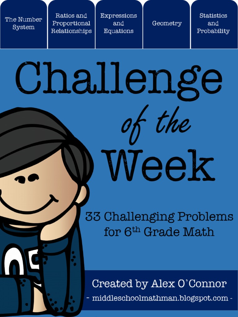 ChallengeoftheWeek6thGradeMath PDF | PDF | Area | Angle