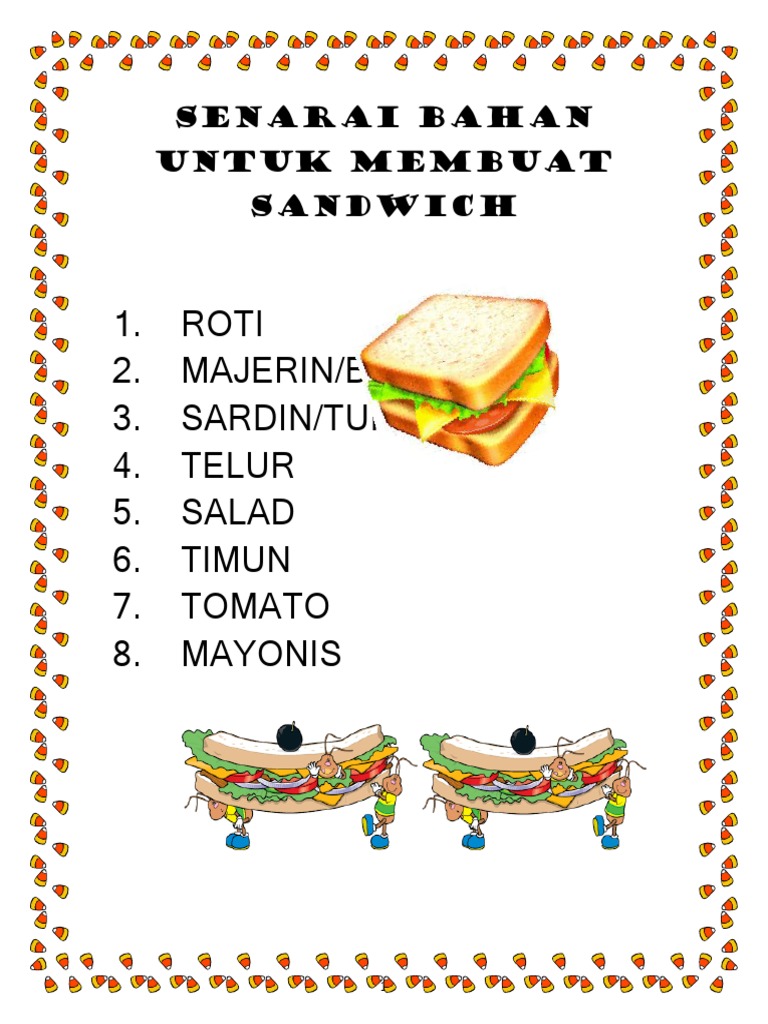 Bahan Membuat Sandwich | PDF