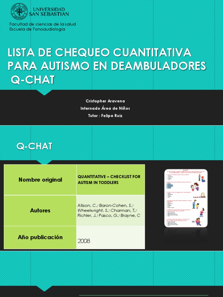Presentacion Q Chat Final | PDF | Cuestionario | Sicología