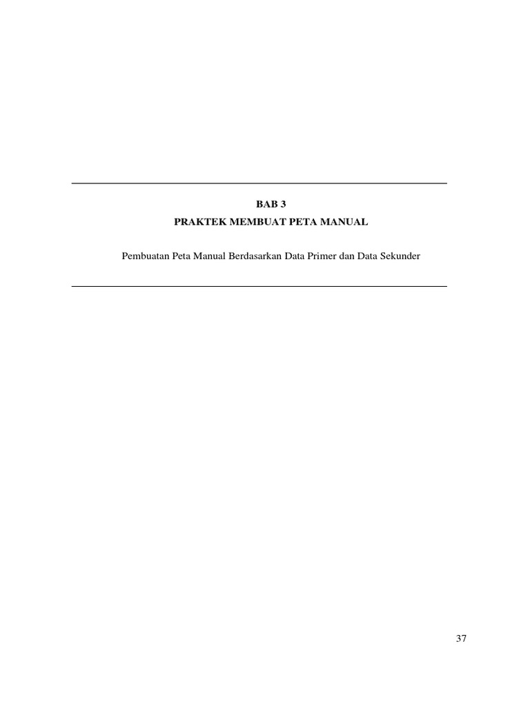 Bab 3 Praktek Peta Manual | PDF