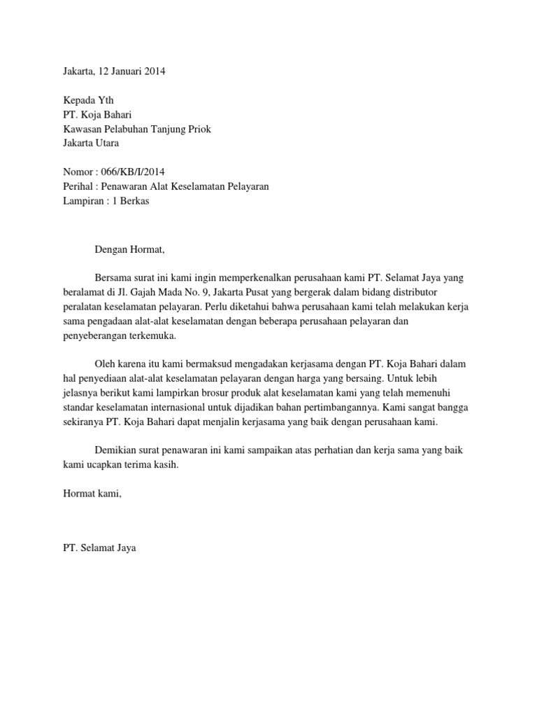 Surat Negosiasi | PDF