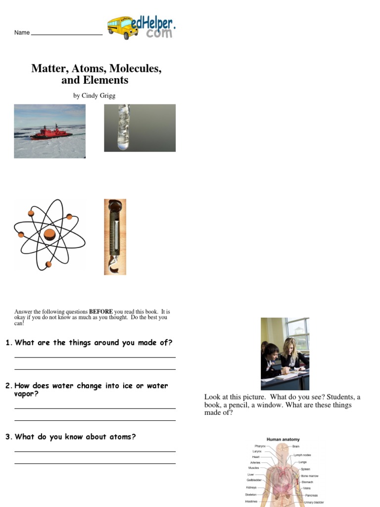 Matter Atoms Molecules Elements Book | PDF | Matter | Atoms