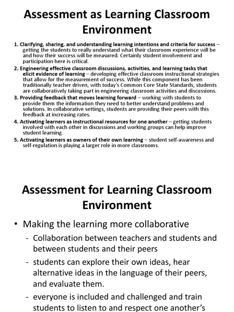P&P (Assessment As&for Learning) | PDF