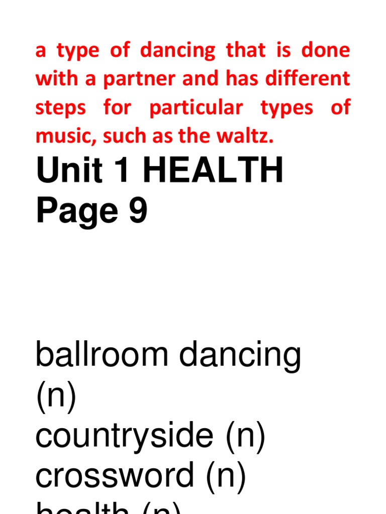Unit 1 Health | PDF