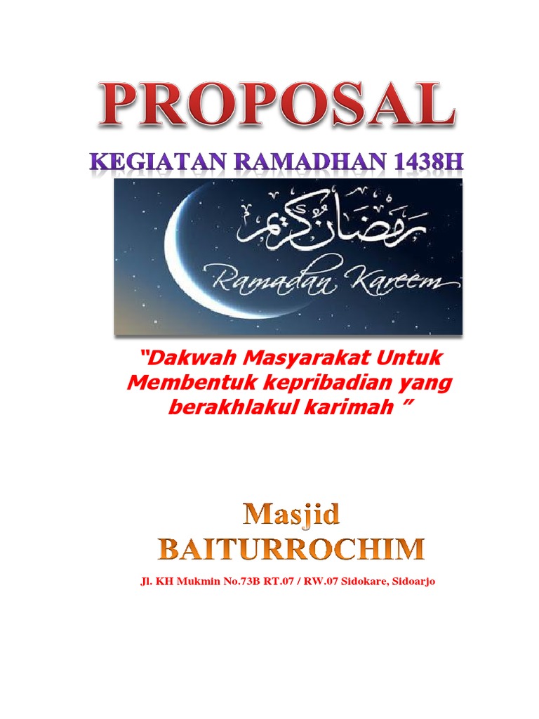 Proposal Kegiatan Ramadhan | PDF