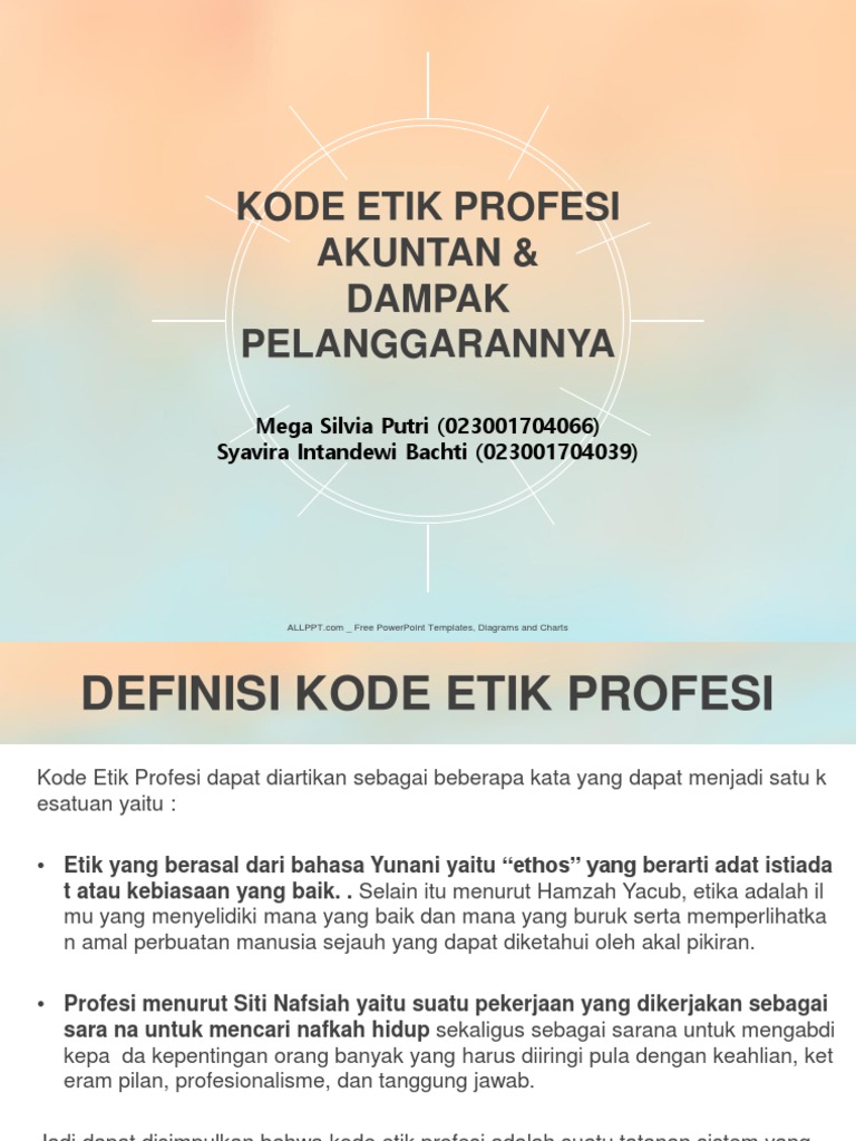 Etprof Kode Etik Profesi Akuntan | PDF