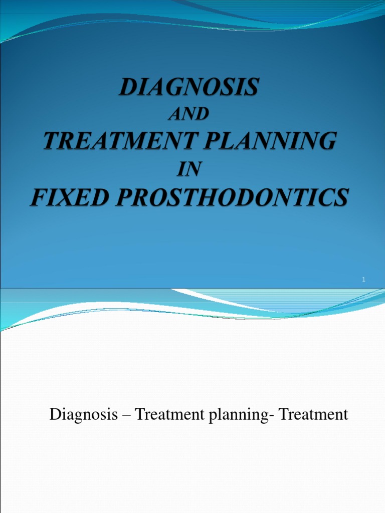 Diagnosis and Treatment Planning in FPD | PDF | Human Tooth | Dentures