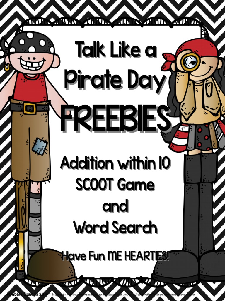 Talk Like A Pirate Day Freebies | PDF | Naval Warfare | Piracy