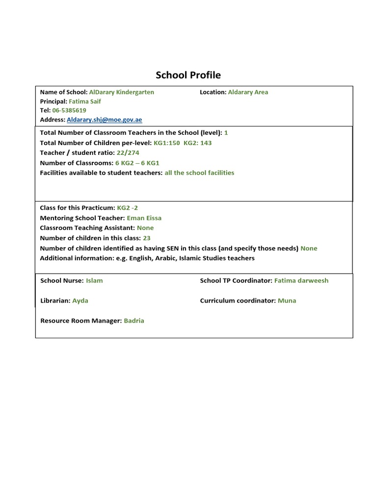 School Profile | PDF