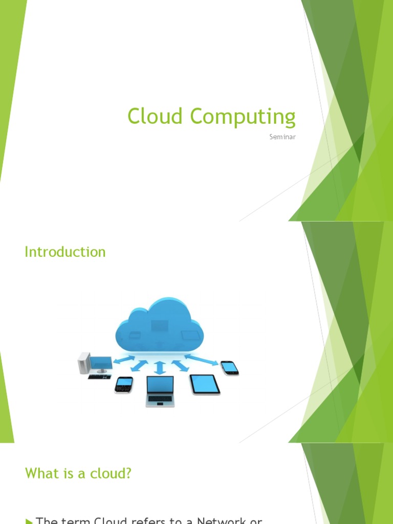 Cloud Computing: Seminar | PDF