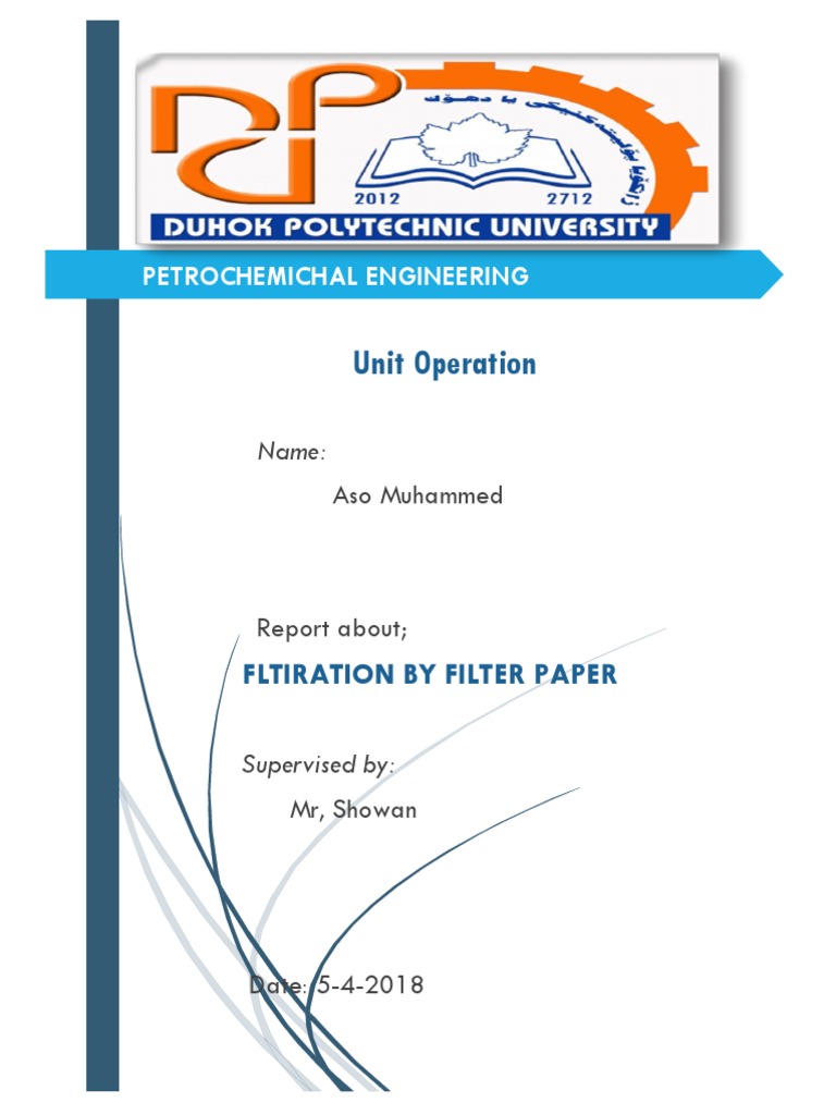 An Insightful Analysis of Filtration Through Filter Paper | PDF ...