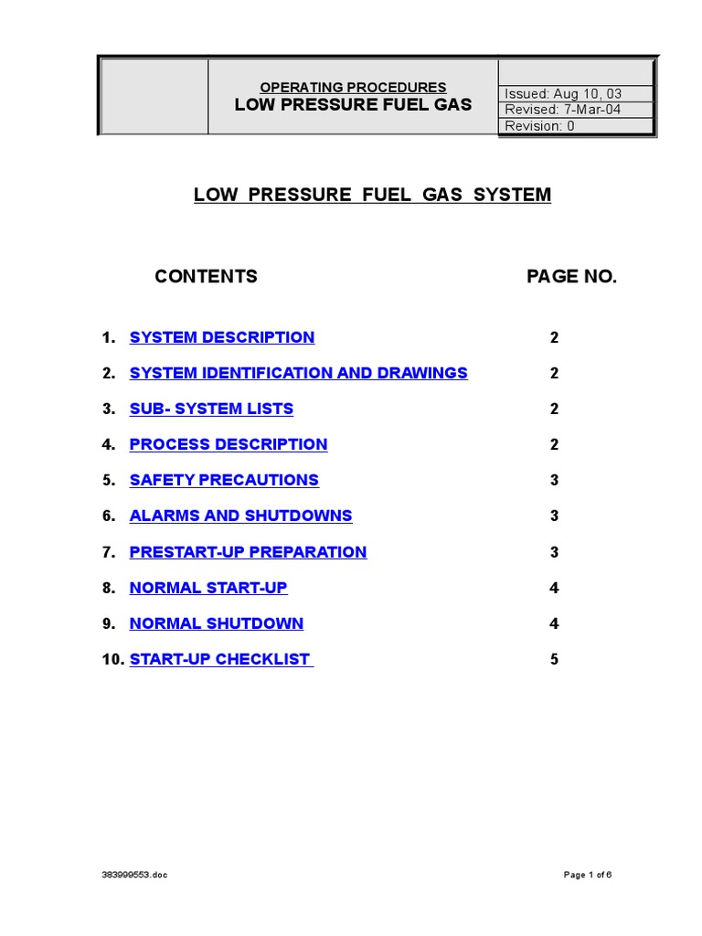 LP Fuel Gas System | Download Free PDF | Natural Gas | Valve