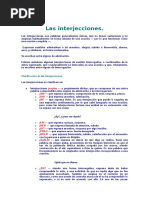 La Interjección | PDF | Reglas | Mecánica del lenguaje