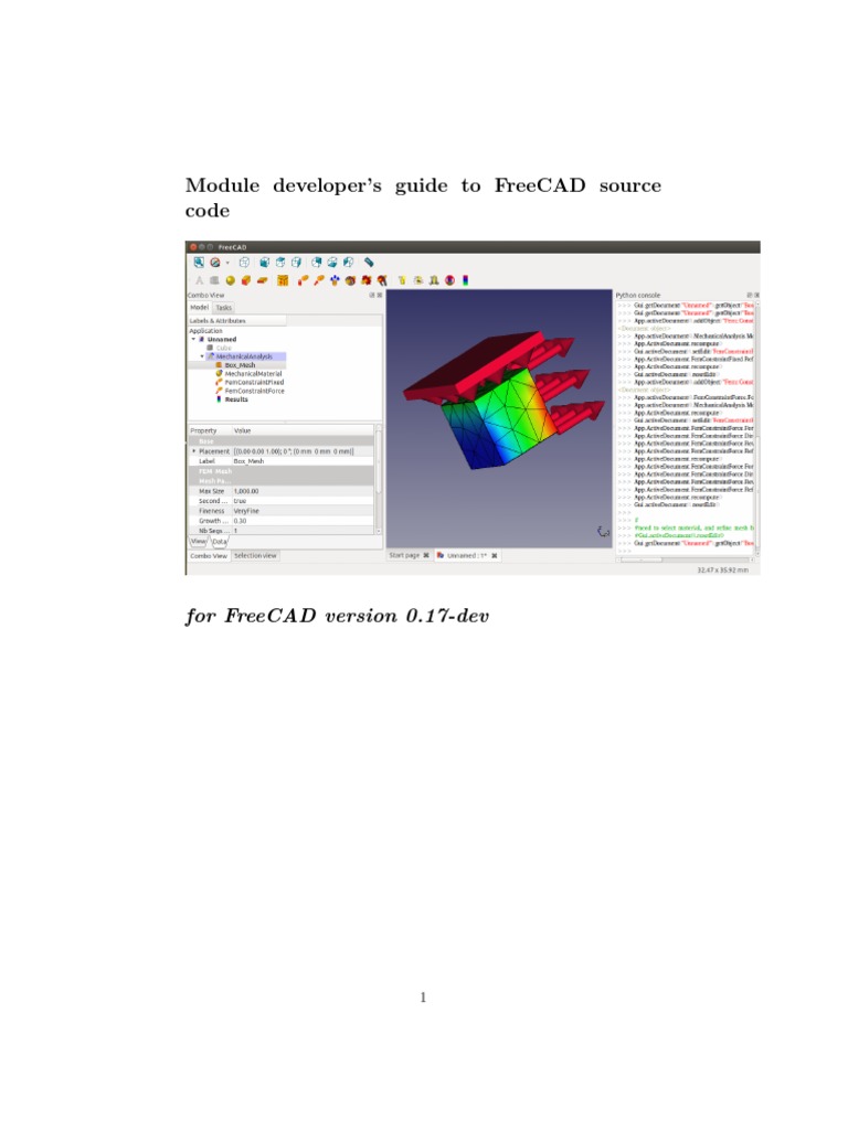 FreeCAD Mod Dev Guide 20170101 | PDF | 3 D Computer Graphics | Modular ...