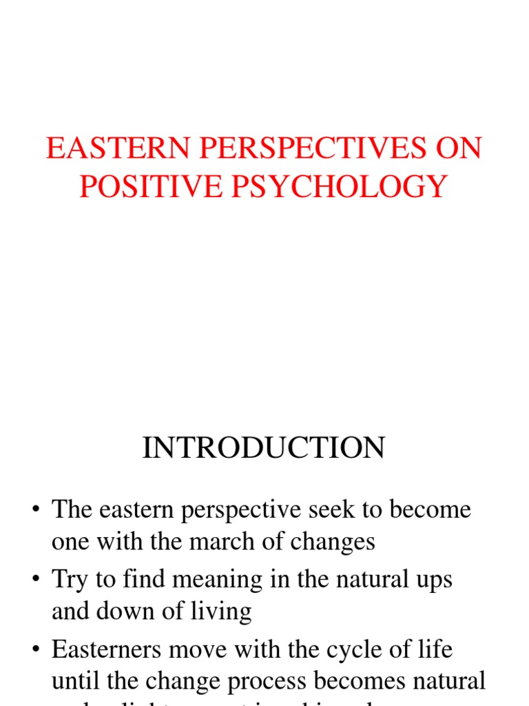 Eastern Perspectives On Positive Psychology | PDF | Noble Eightfold ...