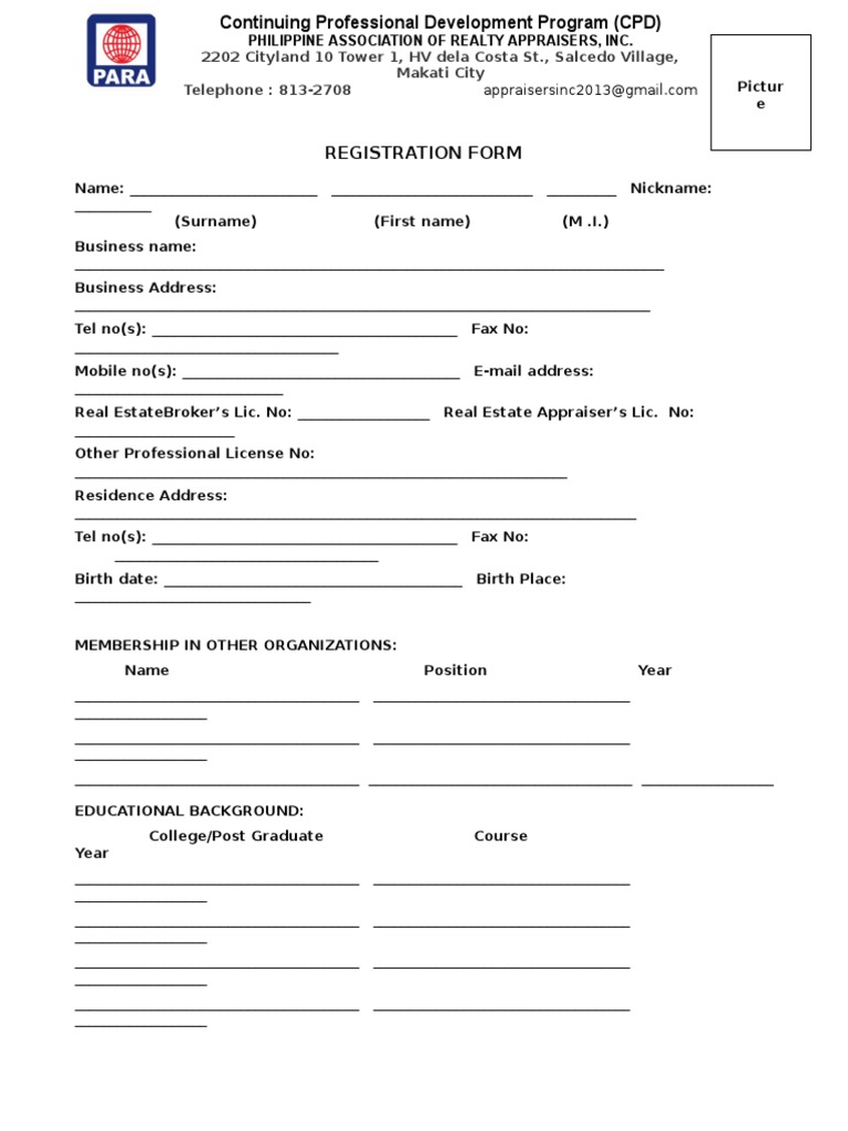 CPD Form-1 | PDF | Telecommunications | Business