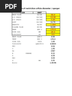 PSV Sizing Table | PDF | Valve | Gases