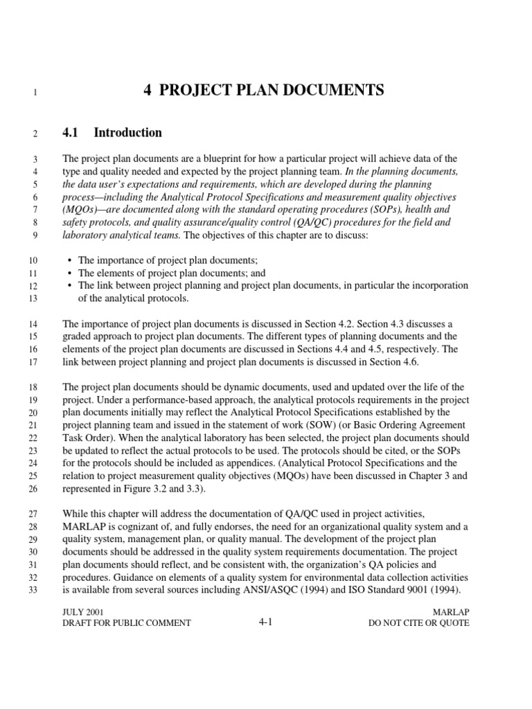 Project Plan Documents Overview | PDF | Quality Assurance ...