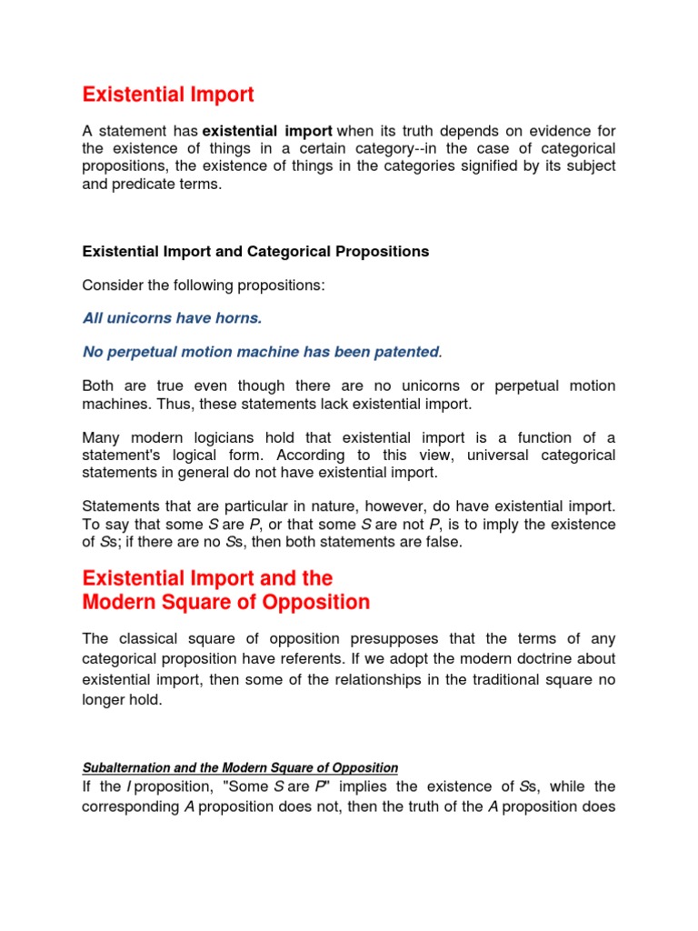 Existential | PDF | Syntax (Logic) | Philosophical Movements