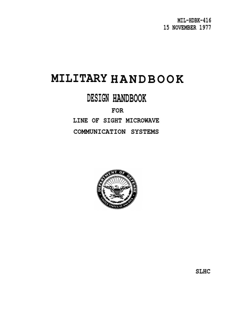 Military Handbook For Microwave | PDF | Radio Propagation | Antenna (Radio)