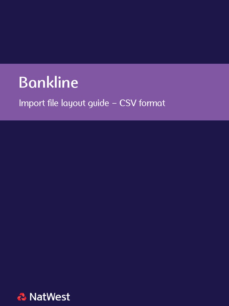 Import File Layout Guide Bankline CSV Format | PDF | Debits And Credits ...